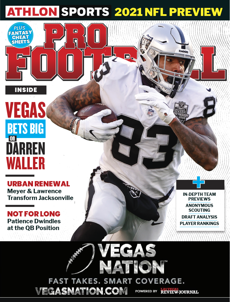 Commemorative Las Vegas Raiders 2021 NFL Preview - Athlon Sports ...